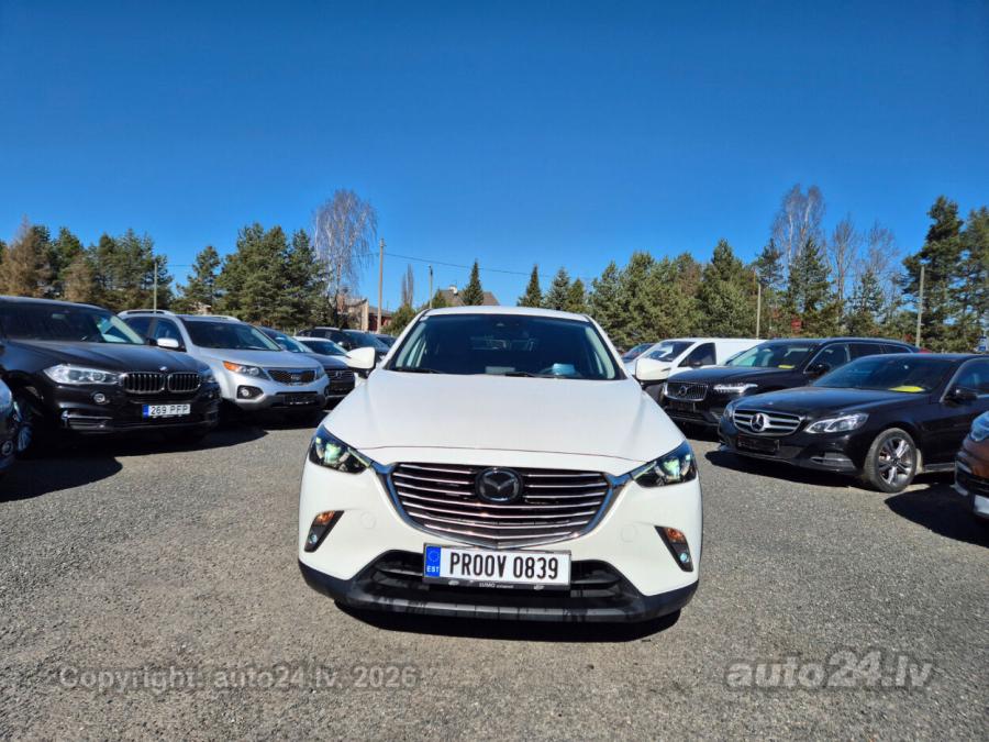 White Mazda CX-3 2018 in Tartu, with an engine capacity of 2.00 L and mileage of 169 thousand km for 14790 €, photo 7 on AUTOMOTO.COM.LV