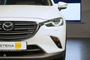 White Mazda CX-3 2018 in Vilnius, with an engine capacity of 2.00 L and mileage of 90 thousand km for 14900 €, photo 6 on AUTOMOTO.COM.LV