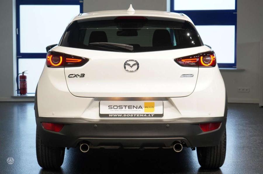 White Mazda CX-3 2018 in Vilnius, with an engine capacity of 2.00 L and mileage of 90 thousand km for 14900 €, photo 7 on AUTOMOTO.COM.LV