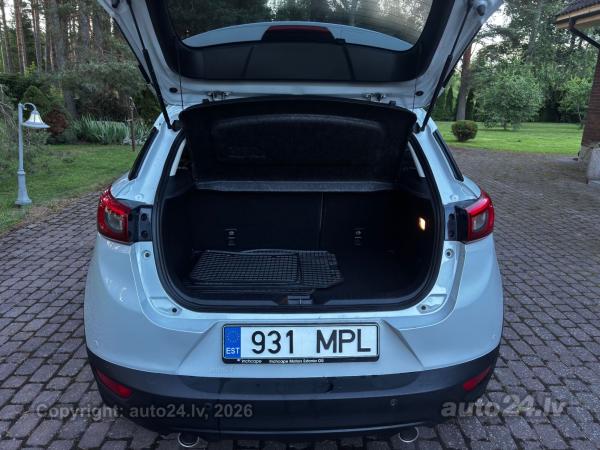 White Mazda CX-3 2015 in Tallinn, with an engine capacity of 2.00 L and mileage of 95 thousand km for 13450 €, photo 6 on AUTOMOTO.COM.LV