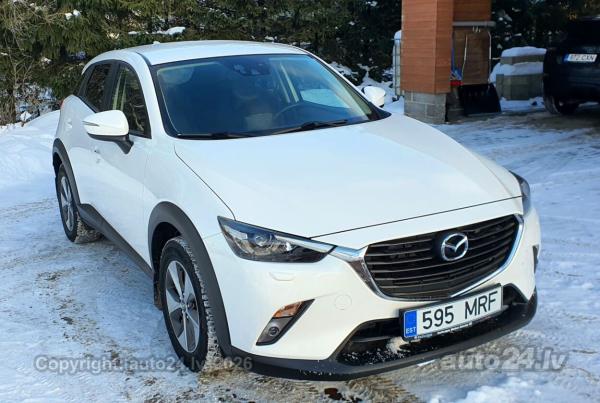 White Mazda CX-3 2017 in Tallinn, with an engine capacity of 2.00 L and mileage of 55 thousand km for 13000 €, photo 2 on AUTOMOTO.COM.LV