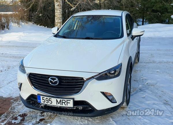 White Mazda CX-3 2017 in Tallinn, with an engine capacity of 2.00 L and mileage of 55 thousand km for 13000 €, photo 3 on AUTOMOTO.COM.LV