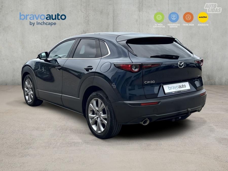 Zils Mazda CX-30 2020 Kauņa, ar dzinēja tilpumu 2.00 L un nobraukumu 139 tūkst. km par 18771 €, foto 4 vietnē AUTOMOTO.COM.LV