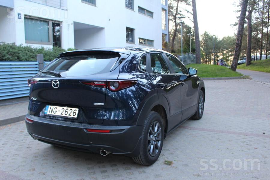 Zils Mazda CX-30 2022 Jūrmala, ar dzinēja tilpumu 2.00 L un nobraukumu 43 tūkst. km par 18900 €, foto 7 vietnē AUTOMOTO.COM.LV