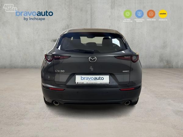 Grey Mazda CX-30 2020 in Vilnius, with an engine capacity of 2.00 L and mileage of 120 thousand km for 18900 €, photo 4 on AUTOMOTO.COM.LV