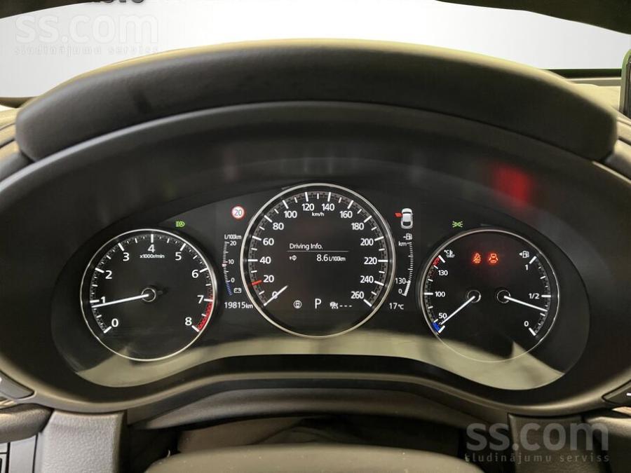 Grey Mazda CX-30 2023 in Riga, with an engine capacity of 2.00 L and mileage of 20 thousand km for 21490 €, photo 12 on AUTOMOTO.COM.LV