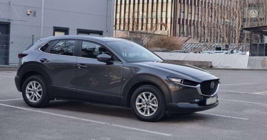 Grey Mazda CX-30 2025 in Kaunas, with an engine capacity of 2.49 L and mileage of 6 thousand km for 22990 €, photo 7 on AUTOMOTO.COM.LV