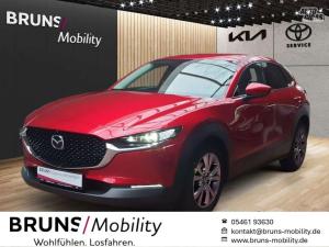Sarkans Mazda CX-30 2020 Kauņa, ar dzinēja tilpumu 2.00 L un nobraukumu 31 tūkst. km par 23247 €, foto  vietnē AUTOMOTO.COM.LV