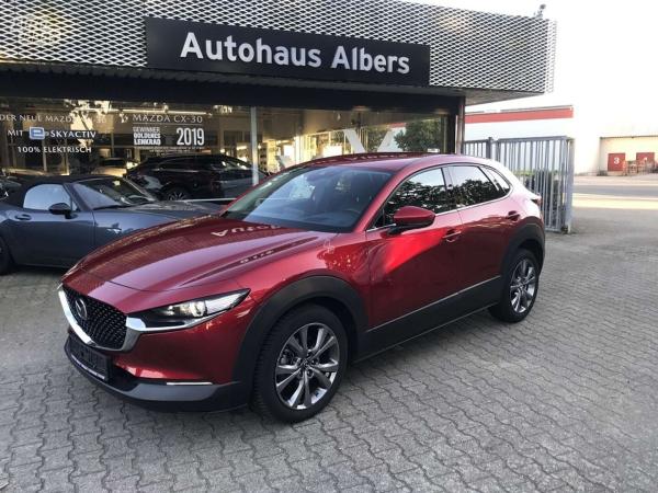 Sarkans Mazda CX-30 2020 Kauņa, ar dzinēja tilpumu 2.00 L un nobraukumu 57 tūkst. km par 26609 €, foto 1 vietnē AUTOMOTO.COM.LV