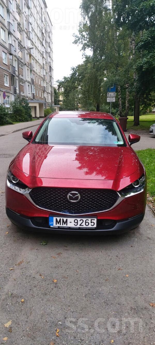 Mazda CX-30 2020 in Riga on AUTOMOTO.COM.LV Red Mazda CX-30 2020 in Riga, with an engine capacity of 2.00 L and mileage of 67 thousand km for 17500 €, photo 6 on AUTOMOTO.COM.LV