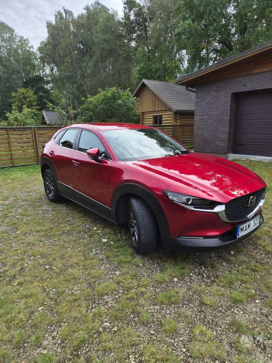 Sarkans Mazda CX-30 2021 Kauņa, ar dzinēja tilpumu 2.00 L un nobraukumu 98 tūkst. km par 17268 €, foto 1 vietnē AUTOMOTO.COM.LV