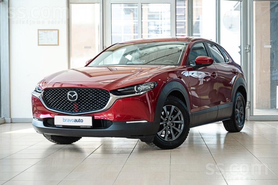 Sarkans Mazda CX-30 2021 Ogre, ar dzinēja tilpumu 2.00 L un nobraukumu 103 tūkst. km par 18990 €, foto 1 vietnē AUTOMOTO.COM.LV