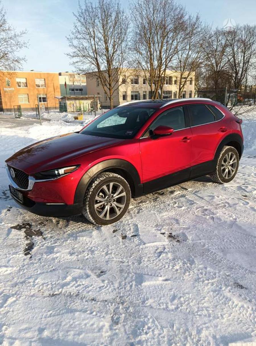 Sarkans Mazda CX-30 2024 Radviliškis, ar dzinēja tilpumu 2.50 L un nobraukumu 12 tūkst. km par 18900 €, foto 1 vietnē AUTOMOTO.COM.LV
