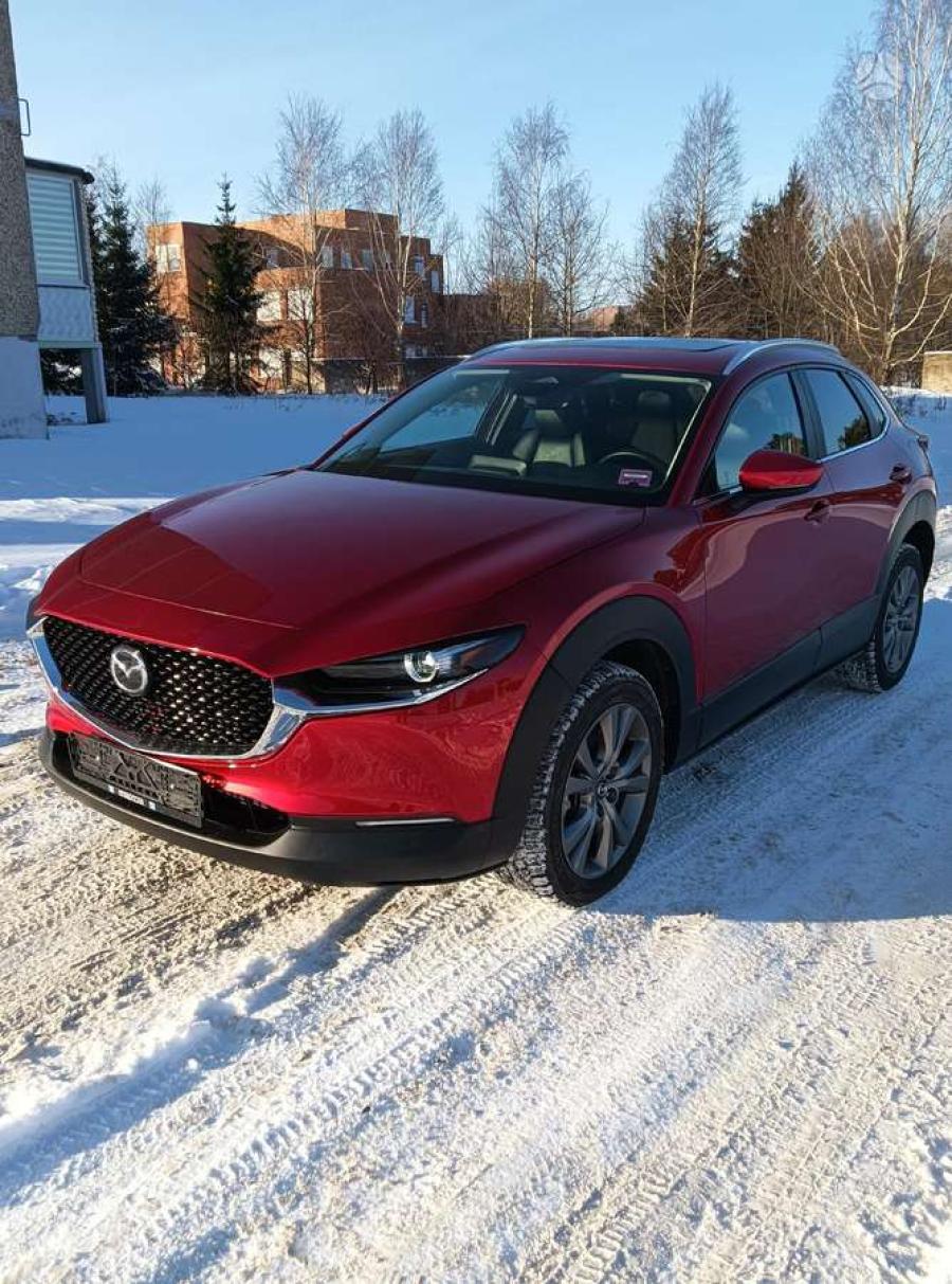 Sarkans Mazda CX-30 2024 Radviliškis, ar dzinēja tilpumu 2.50 L un nobraukumu 12 tūkst. km par 18900 €, foto 21 vietnē AUTOMOTO.COM.LV