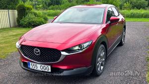 Sarkans Mazda CX-30 2019 Rapla, ar dzinēja tilpumu 2.00 L un nobraukumu 75 tūkst. km par 19800 €, foto  vietnē AUTOMOTO.COM.LV