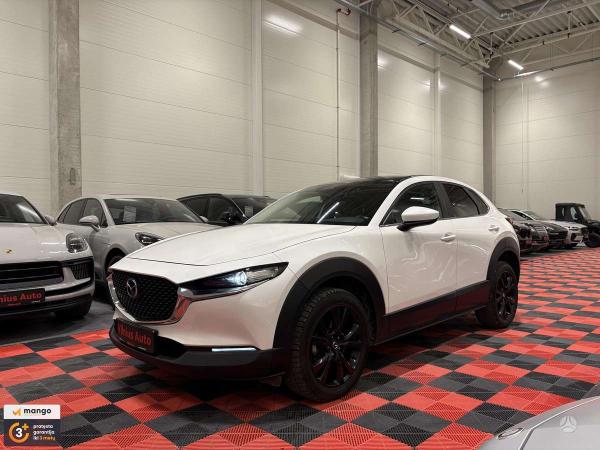 Mazda CX-30 2020 in Vilnius on AUTOMOTO.COM.LV White Mazda CX-30 2020 in Vilnius, with an engine capacity of 2.49 L and mileage of 35 thousand km for 17290 €, photo 1 on AUTOMOTO.COM.LV
