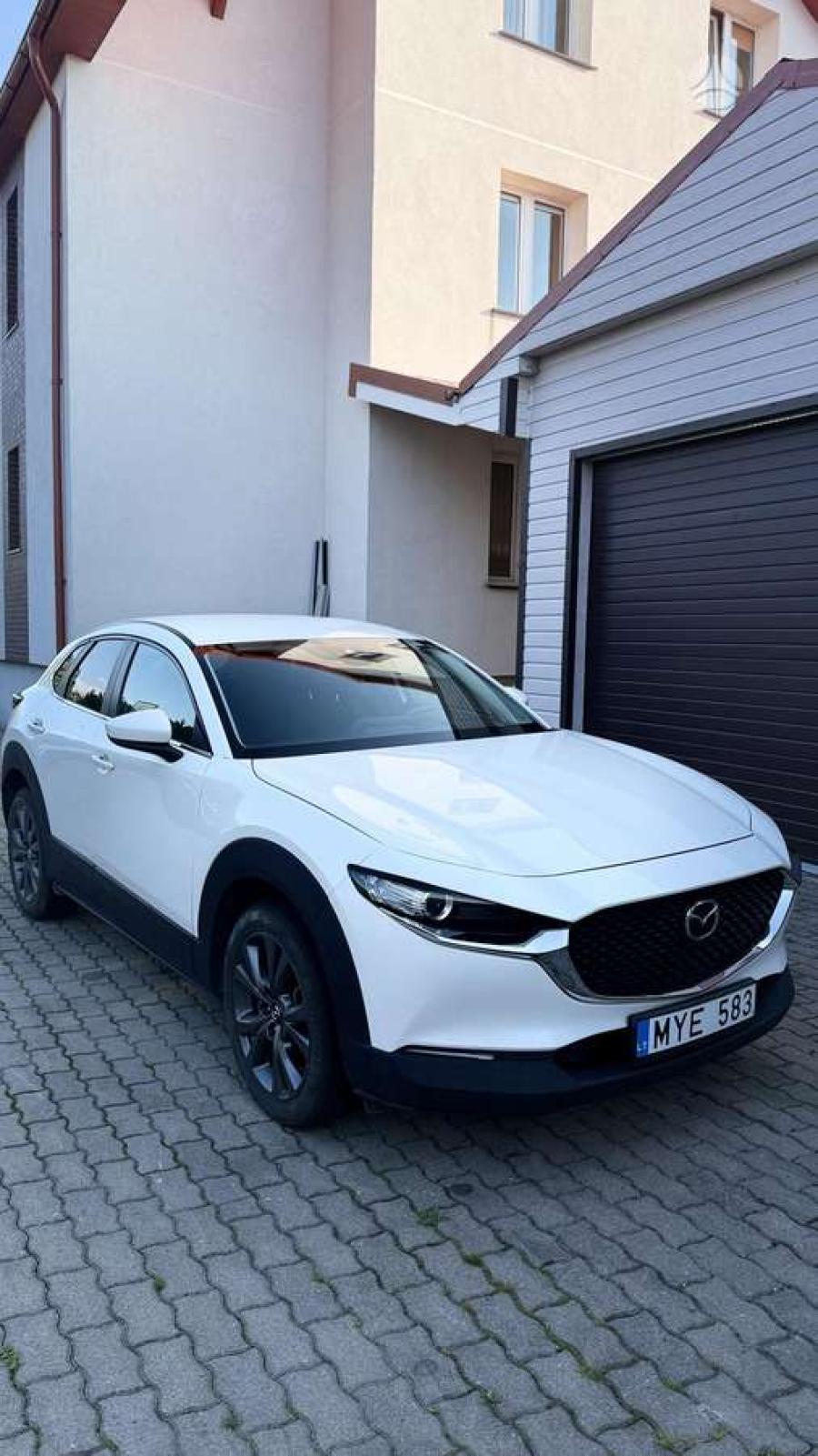 Balts Mazda CX-30 2021 Klaipėda, ar dzinēja tilpumu 2.49 L un nobraukumu 38 tūkst. km par 19999 €, foto 1 vietnē AUTOMOTO.COM.LV