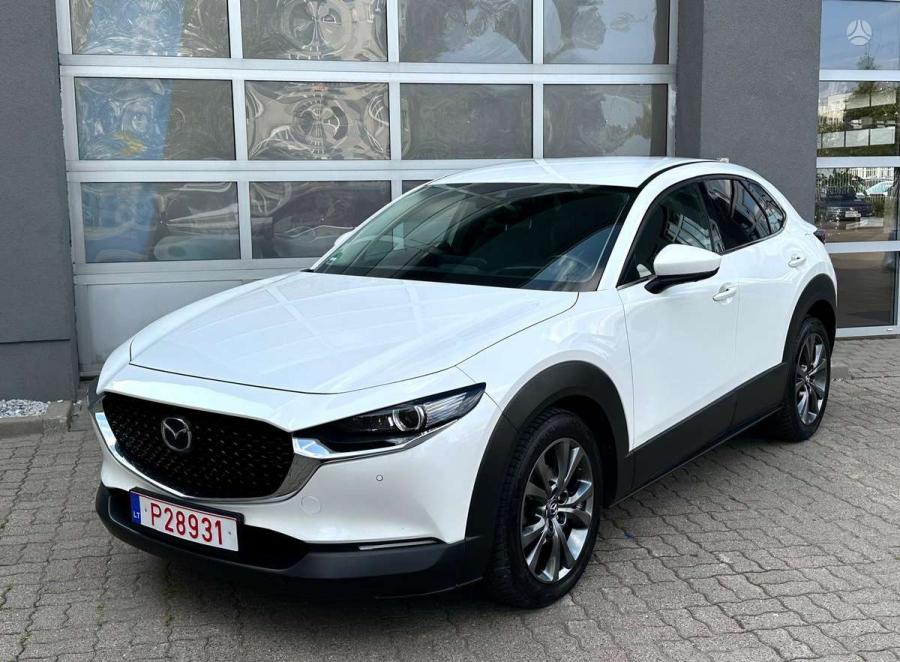 Balts Mazda CX-30 2021 Kauņa, ar dzinēja tilpumu 2.00 L un nobraukumu 76 tūkst. km par 20200 €, foto 1 vietnē AUTOMOTO.COM.LV