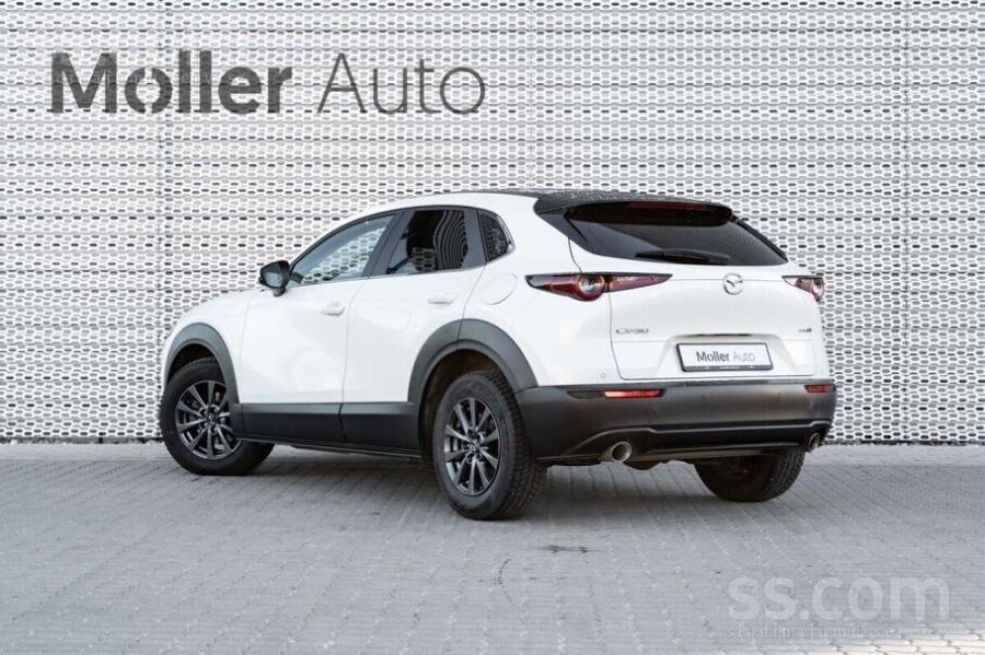 Белый Мазда CX-30 2022 в Рига, объемом двигателя 2.00 л и пробегом 54 тыс. км за 20200 €, фото 3 на AUTOMOTO.COM.LV