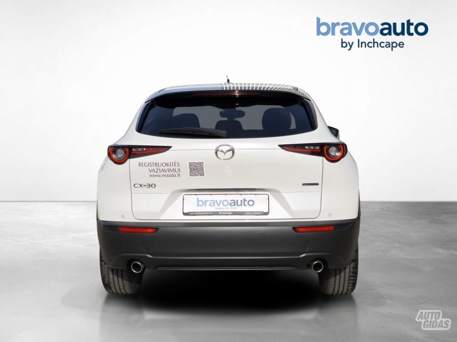 Balts Mazda CX-30 2026 Kauņa, ar dzinēja tilpumu 2.50 L un nobraukumu 6 tūkst. km par 28500 €, foto 5 vietnē AUTOMOTO.COM.LV
