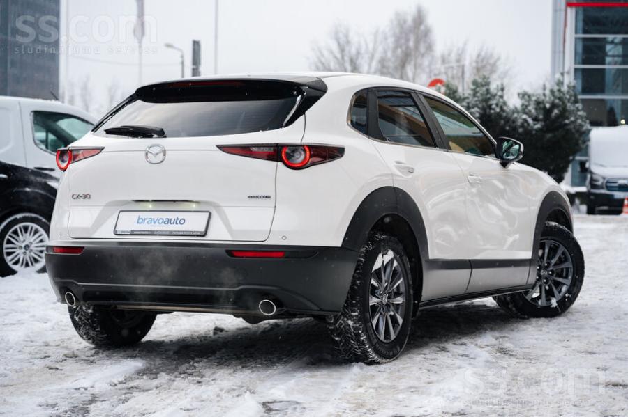 Белый Мазда CX-30 2020 в Рига, объемом двигателя 2.00 л и пробегом 49 тыс. км за 19490 €, фото 6 на AUTOMOTO.COM.LV