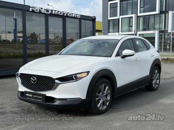 White Mazda CX-30 2020 in Tallinn, with an engine capacity of 2.00 L and mileage of 109 thousand km for 19990 €, photo 1 on AUTOMOTO.COM.LV