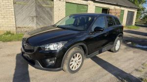 Black Mazda CX-5 2013 in Sakiai, with an engine capacity of 2.19 L and mileage of 105 thousand km for 5400 €, photo 3 on AUTOMOTO.COM.LV