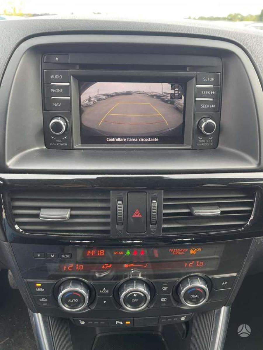 Black Mazda CX-5 2013 in Panevezys, with an engine capacity of 2.19 L and mileage of 207 thousand km for 5750 €, photo 15 on AUTOMOTO.COM.LV