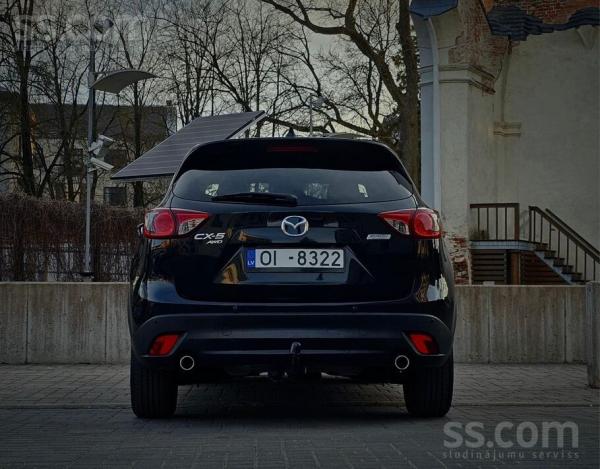 Black Mazda CX-5 2014 in Jelgava, with an engine capacity of 2.20 L and mileage of 266 thousand km for 7790 €, photo 8 on AUTOMOTO.COM.LV