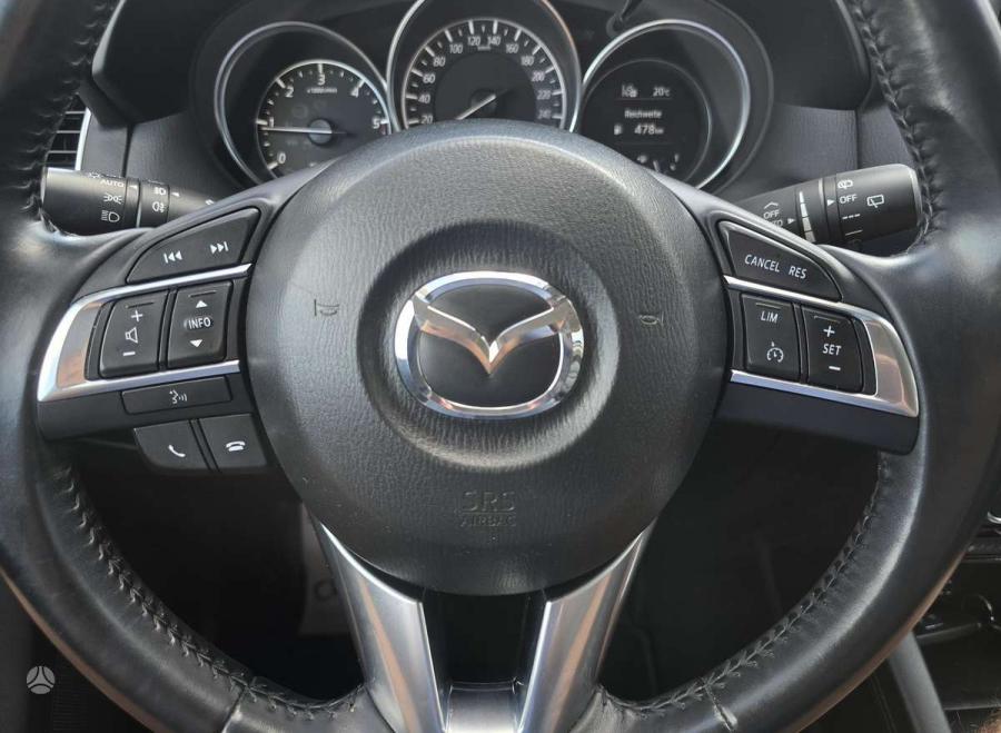 Black Mazda CX-5 2015 in Panevezys, with an engine capacity of 2.19 L and mileage of 147 thousand km for 9799 €, photo 35 on AUTOMOTO.COM.LV