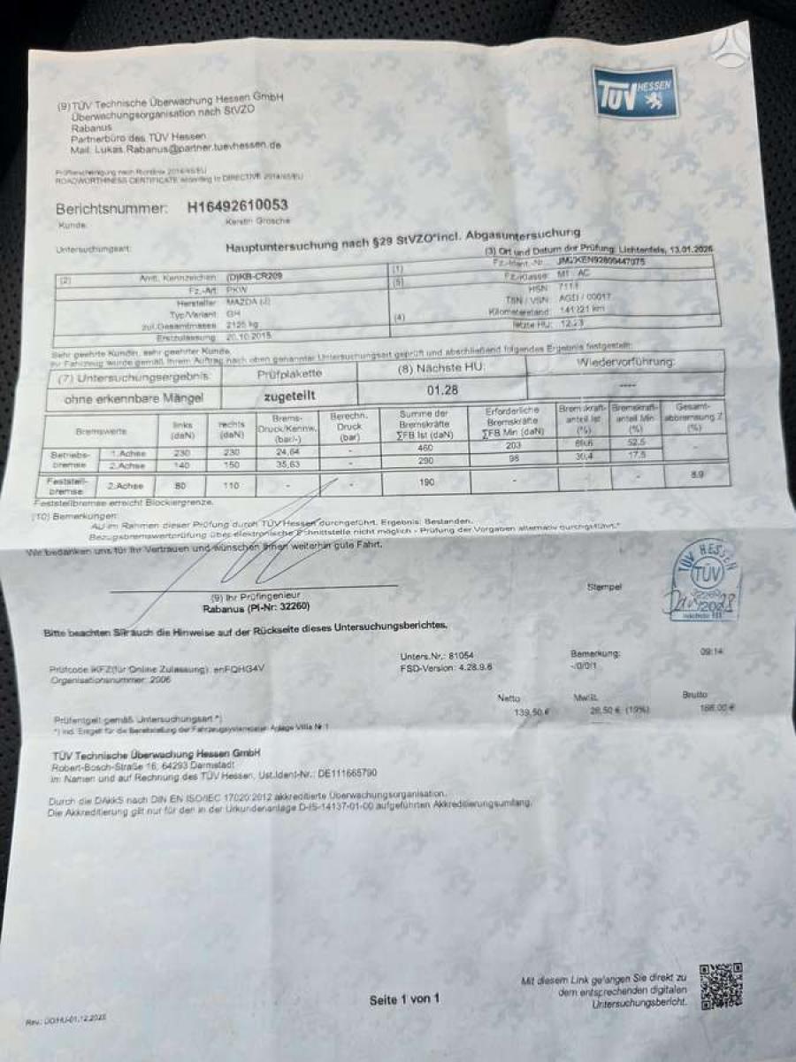 Black Mazda CX-5 2015 in Panevezys, with an engine capacity of 2.19 L and mileage of 147 thousand km for 9799 €, photo 64 on AUTOMOTO.COM.LV
