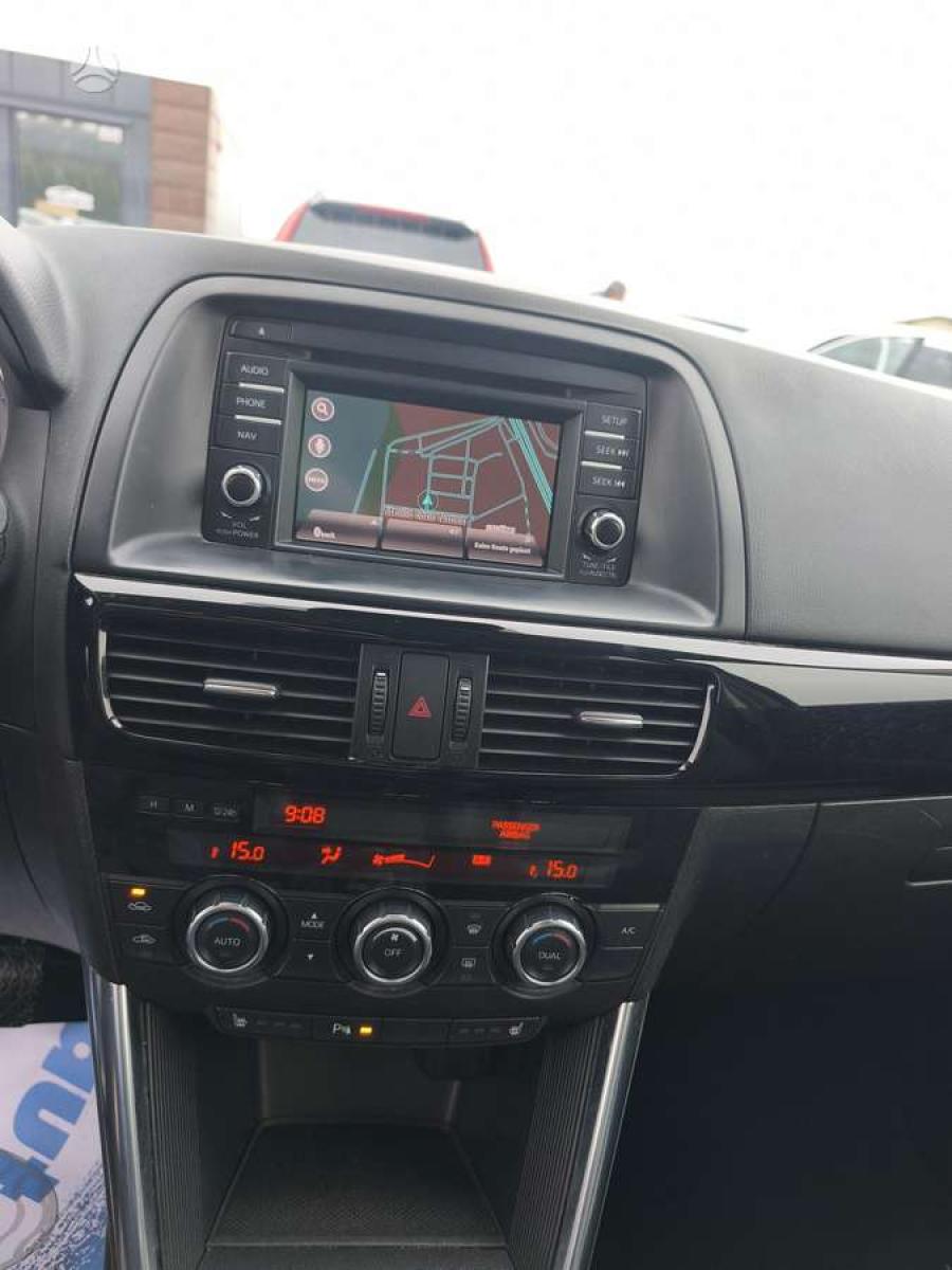 Black Mazda CX-5 2015 in Vilnius, with an engine capacity of 2.00 L and mileage of 120 thousand km for 13650 €, photo 22 on AUTOMOTO.COM.LV