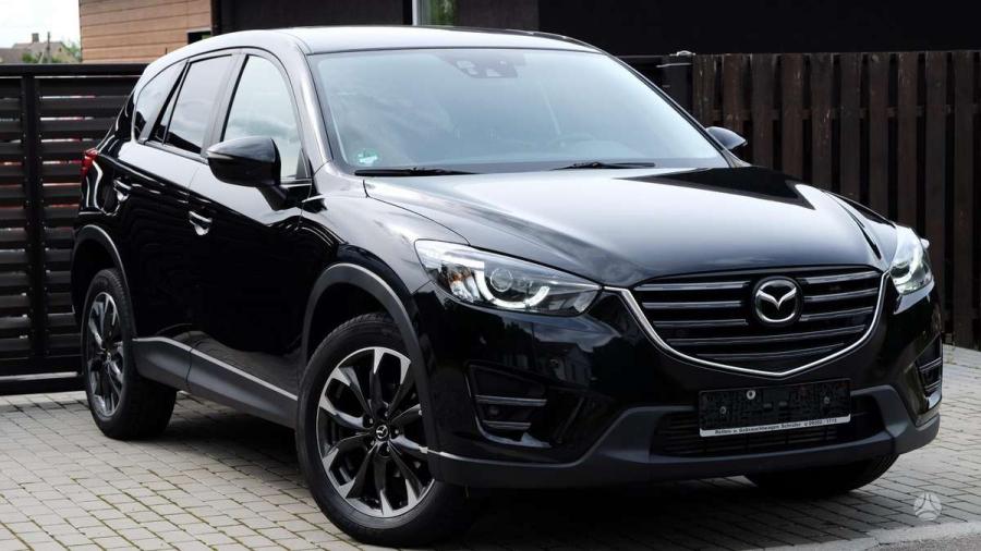 Black Mazda CX-5 2016 in Marijampole, with an engine capacity of 2.19 L and mileage of 202 thousand km for 10490 €, photo 1 on AUTOMOTO.COM.LV