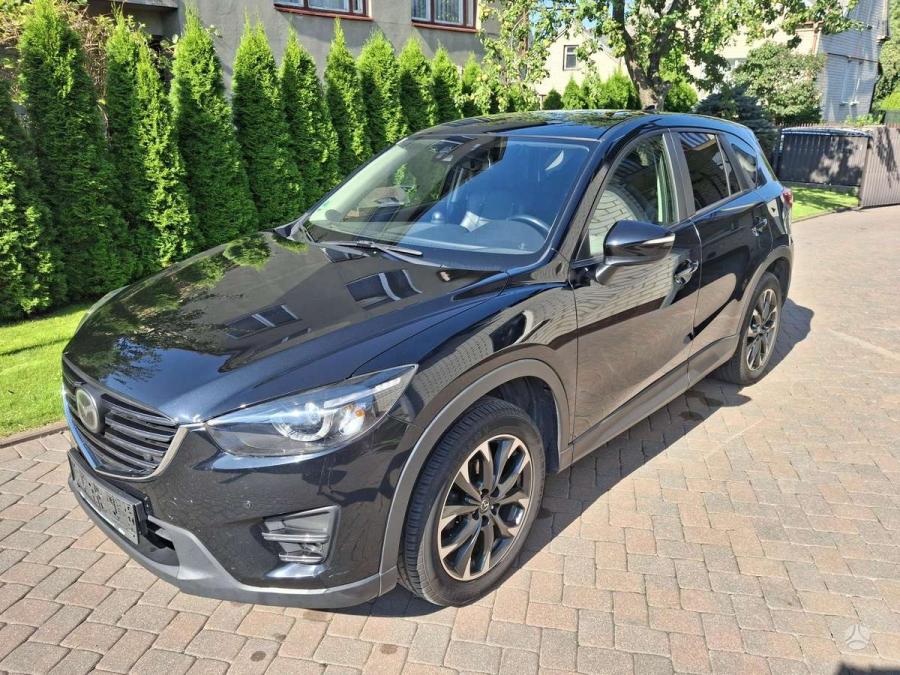 Melns Mazda CX-5 2016 Kauņa, ar dzinēja tilpumu 2.19 L un nobraukumu 252 tūkst. km par 8999 €, foto 3 vietnē AUTOMOTO.COM.LV