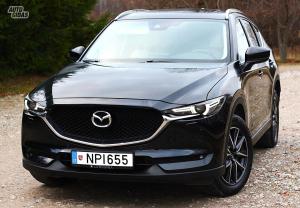 Black Mazda CX-5 2017 in Petrikaiciai, with an engine capacity of 2.50 L and mileage of 65 thousand km for 16999 €, photo  on AUTOMOTO.COM.LV