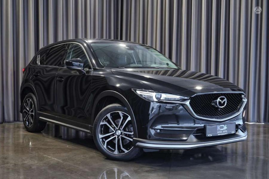 Black Mazda CX-5 2018 in Marijampole, with an engine capacity of 2.19 L and mileage of 184 thousand km for 15450 €, photo 1 on AUTOMOTO.COM.LV