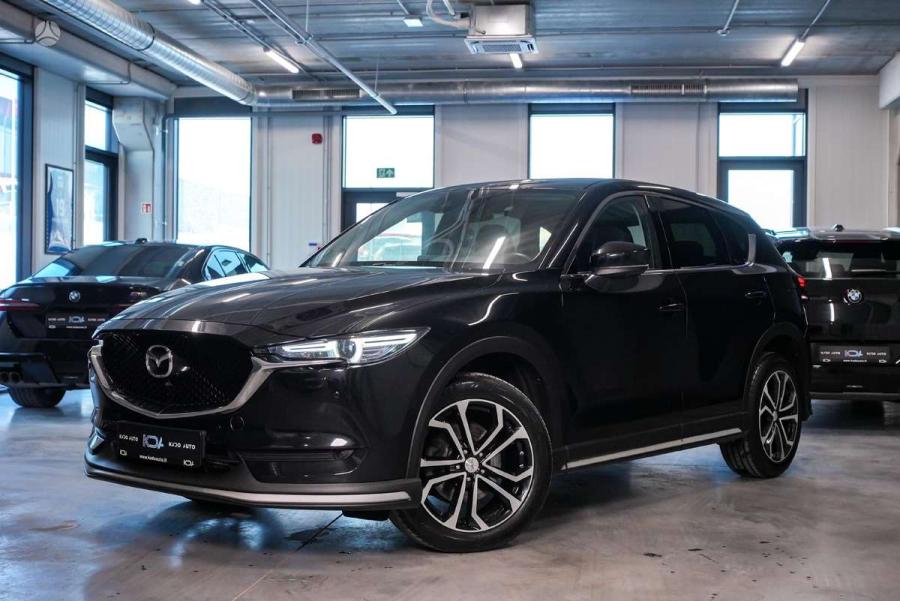 Melns Mazda CX-5 2018 Kauņa, ar dzinēja tilpumu 2.19 L un nobraukumu 184 tūkst. km par 15650 €, foto 2 vietnē AUTOMOTO.COM.LV