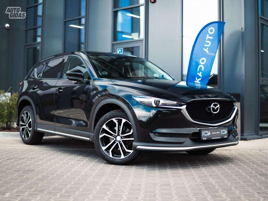 Black Mazda CX-5 2018 in Marijampole, with an engine capacity of 2.20 L and mileage of 184 thousand km for 15950 €, photo 1 on AUTOMOTO.COM.LV