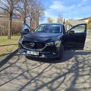 Black Mazda CX-5 2018 in Riga, with an engine capacity of 2.20 L and mileage of 88 thousand km for 16500 €, photo  on AUTOMOTO.COM.LV