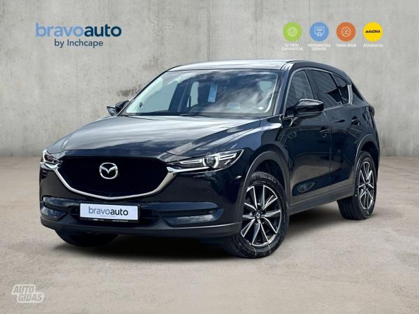 Mazda CX-5 2018 in Kaunas on AUTOMOTO.COM.LV Black Mazda CX-5 2018 in Kaunas, with an engine capacity of 2.50 L and mileage of 123 thousand km for 18999 €, photo 1 on AUTOMOTO.COM.LV