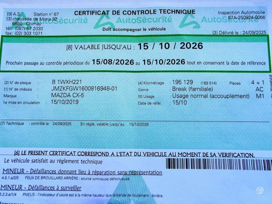 Черный Мазда СХ-5 2019 в Укмерге, объемом двигателя 2.19 л и пробегом 198 тыс. км за 11500 €, фото 57 на AUTOMOTO.COM.LV