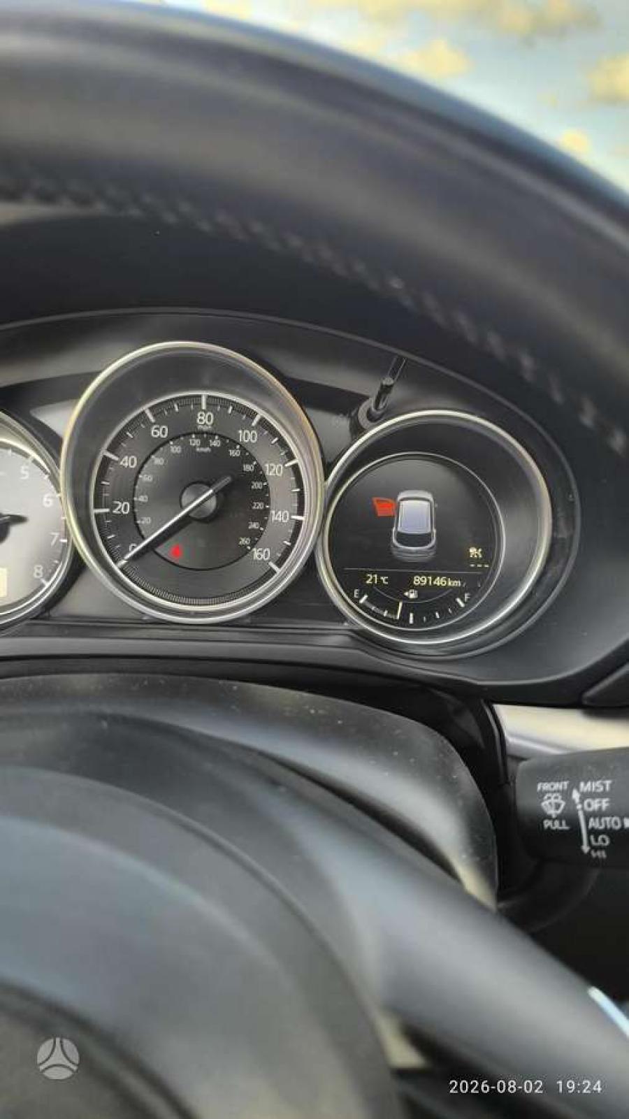 Black Mazda CX-5 2020 in Klaipeda, with an engine capacity of 2.49 L and mileage of 89 thousand km for 14550 €, photo 10 on AUTOMOTO.COM.LV