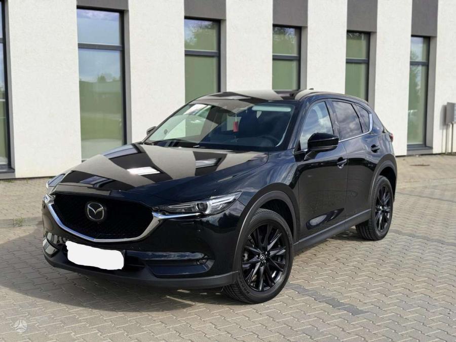 Black Mazda CX-5 2021 in Vilnius, with an engine capacity of 2.49 L and mileage of 90 thousand km for 25500 €, photo 3 on AUTOMOTO.COM.LV
