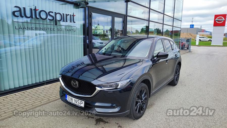 Black Mazda CX-5 2021 in Tartu, with an engine capacity of 2.50 L and mileage of 67 thousand km for 21990 €, photo 1 on AUTOMOTO.COM.LV