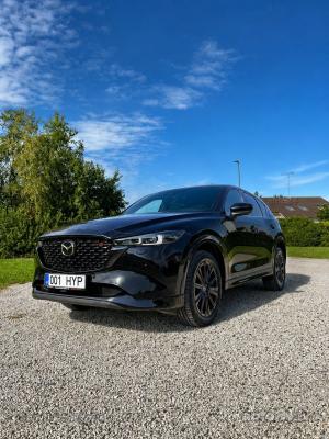 Melns Mazda CX-5 2023 Tallina, ar dzinēja tilpumu 2.50 L un nobraukumu 58 tūkst. km par 34700 €, foto  vietnē AUTOMOTO.COM.LV