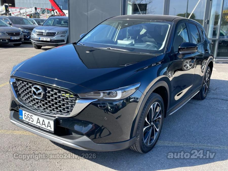Melns Mazda CX-5 2024 Tartu, ar dzinēja tilpumu 2.00 L un nobraukumu 58 tūkst. km par 29990 €, foto 1 vietnē AUTOMOTO.COM.LV