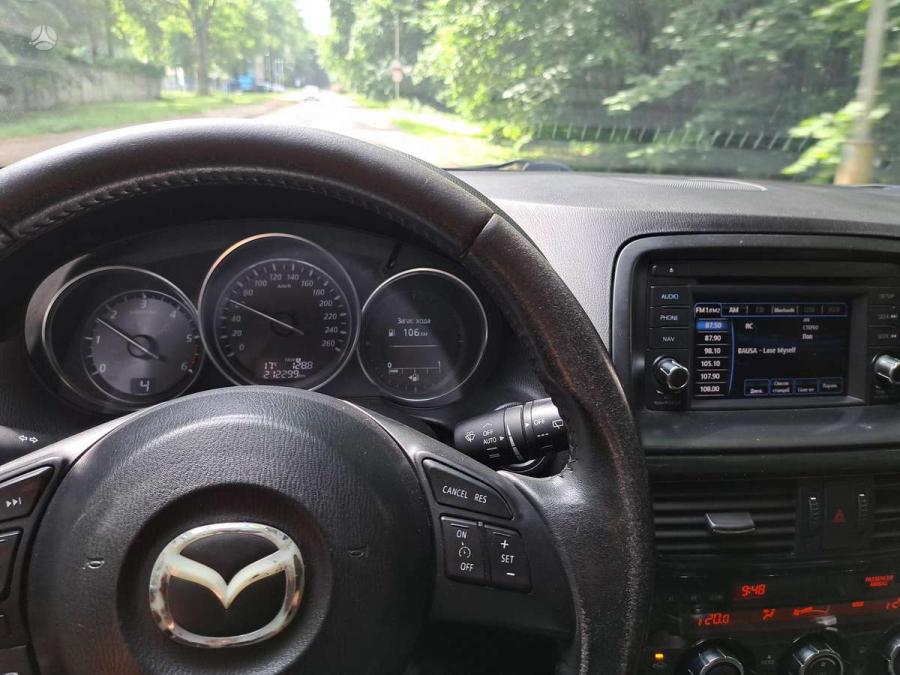 Blue Mazda CX-5 2012 in Alytus, with an engine capacity of 2.18 L and mileage of 212 thousand km for 5800 €, photo 30 on AUTOMOTO.COM.LV