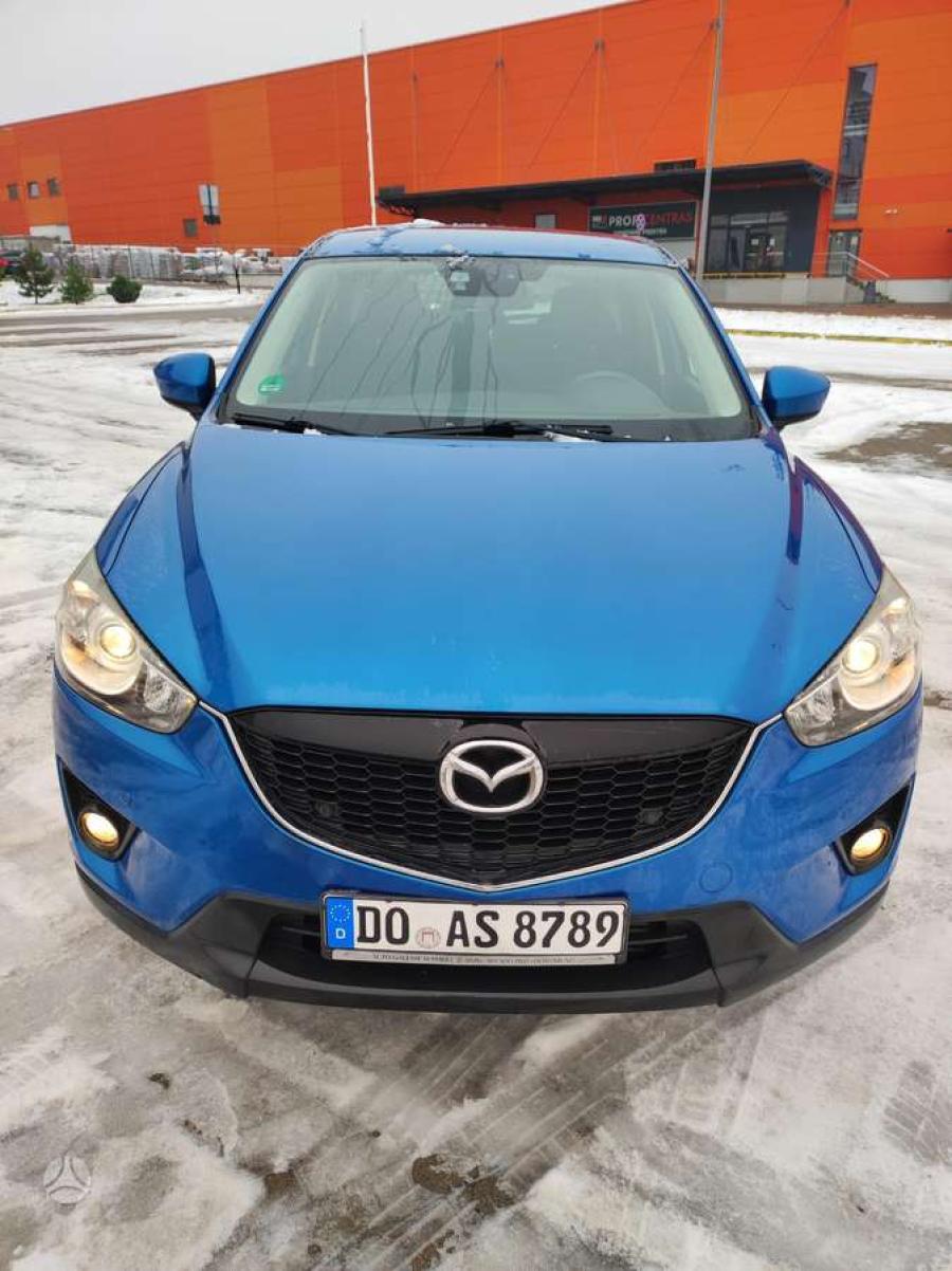Blue Mazda CX-5 2013 in Vilnius, with an engine capacity of 2.19 L and mileage of 182 thousand km for 7450 €, photo 2 on AUTOMOTO.COM.LV