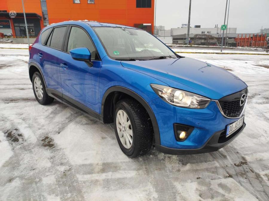 Blue Mazda CX-5 2013 in Vilnius, with an engine capacity of 2.19 L and mileage of 182 thousand km for 7450 €, photo 3 on AUTOMOTO.COM.LV