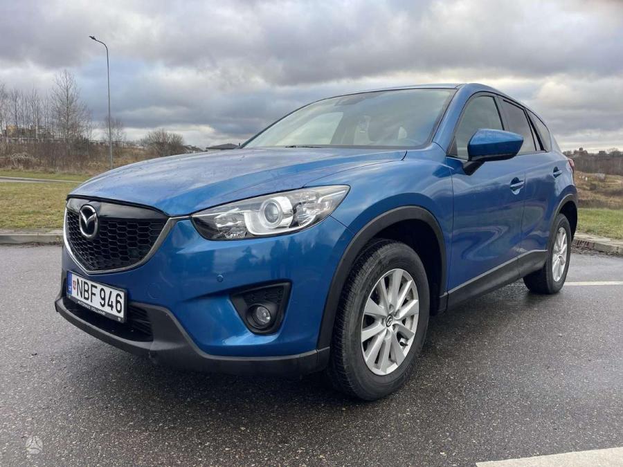 Blue Mazda CX-5 2013 in Vilnius, with an engine capacity of 2.19 L and mileage of 180 thousand km for 7000 €, photo 10 on AUTOMOTO.COM.LV
